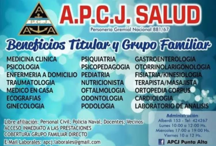 APCJ anunció sus horarios de atención de la salud durante enero 2024 ...